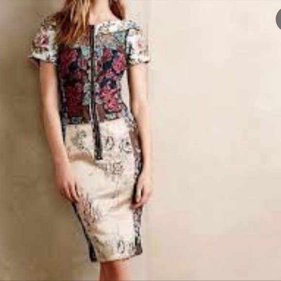 Byron Lars | Dresses | Byron Lars Beguile Floral Tapestry Dress | Poshmark